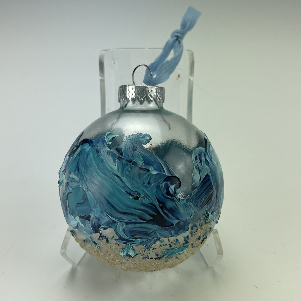 Mary Peterman-Sea Glass and Sand Bauble | LibertyTown Arts Workshop