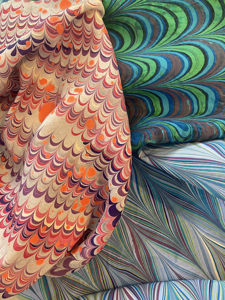 Basic Acrylic Marbling on Fabric | LibertyTown Arts Workshop