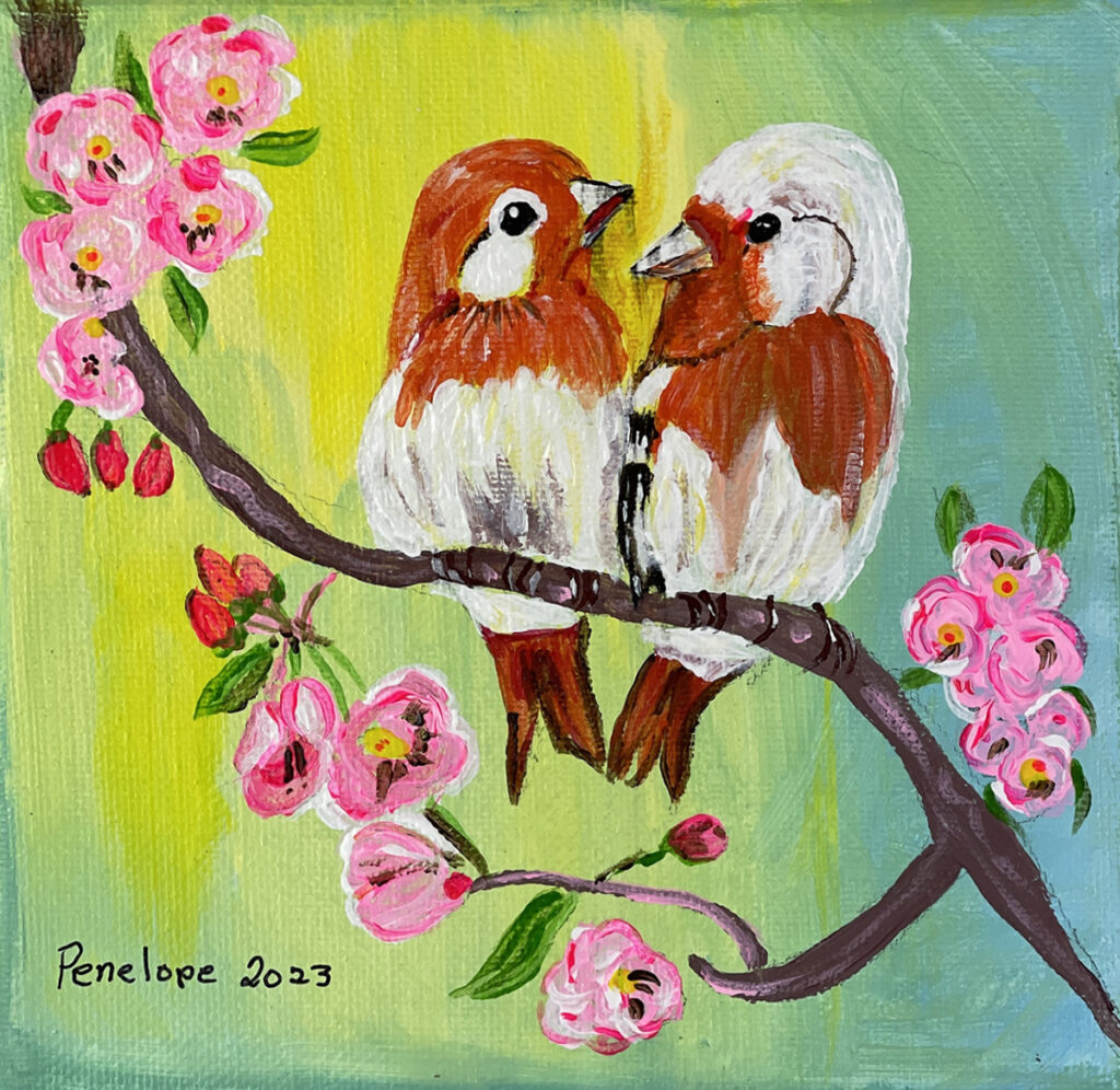 Love Birds-Penelope Sizemore | LibertyTown Arts Workshop