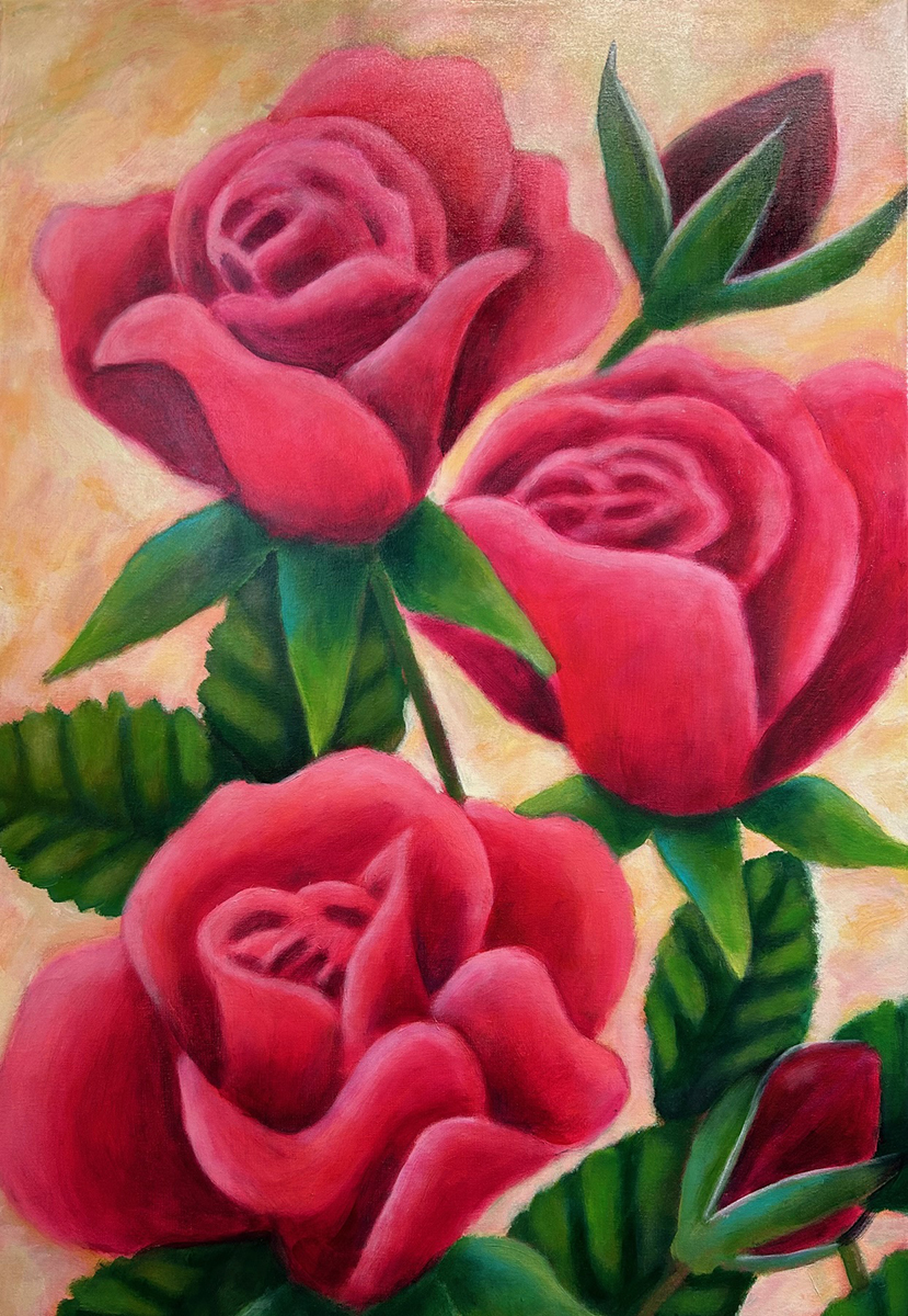 “Rose Blossoms” by Amanda Carter | LibertyTown Arts Workshop