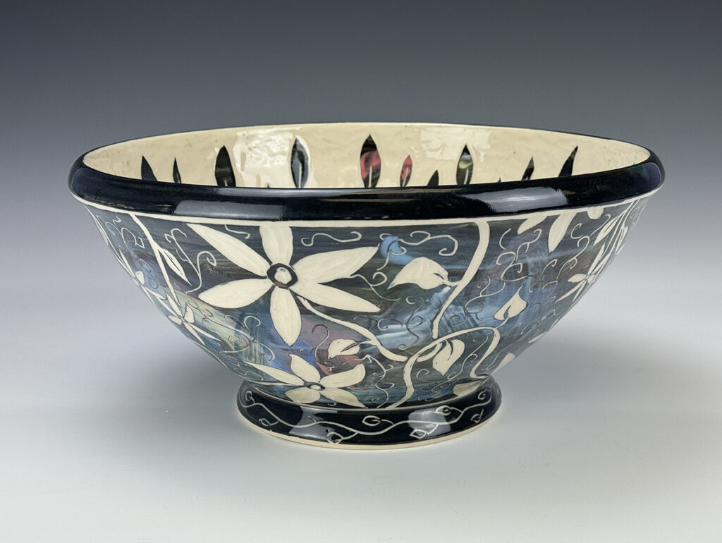 52. Decorated Bowl-View A-Neal Reed | LibertyTown Arts Workshop