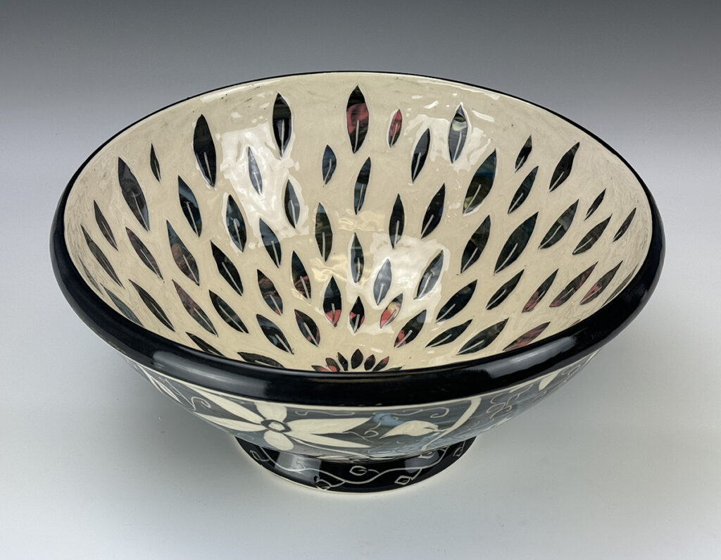 52. Decorated Bowl-View B-Neal Reed | LibertyTown Arts Workshop